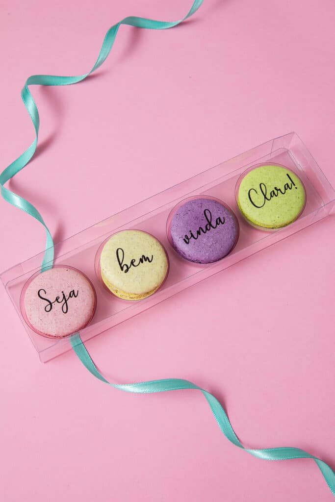 Personalize seu macaron - 4 unidades - May Macarons