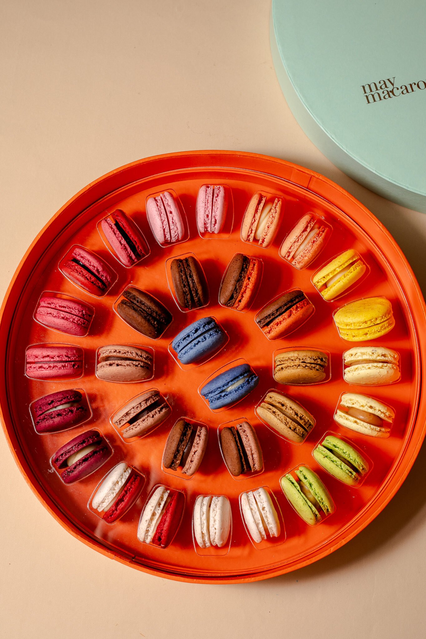Caixa 32 mini macarons - May Macarons