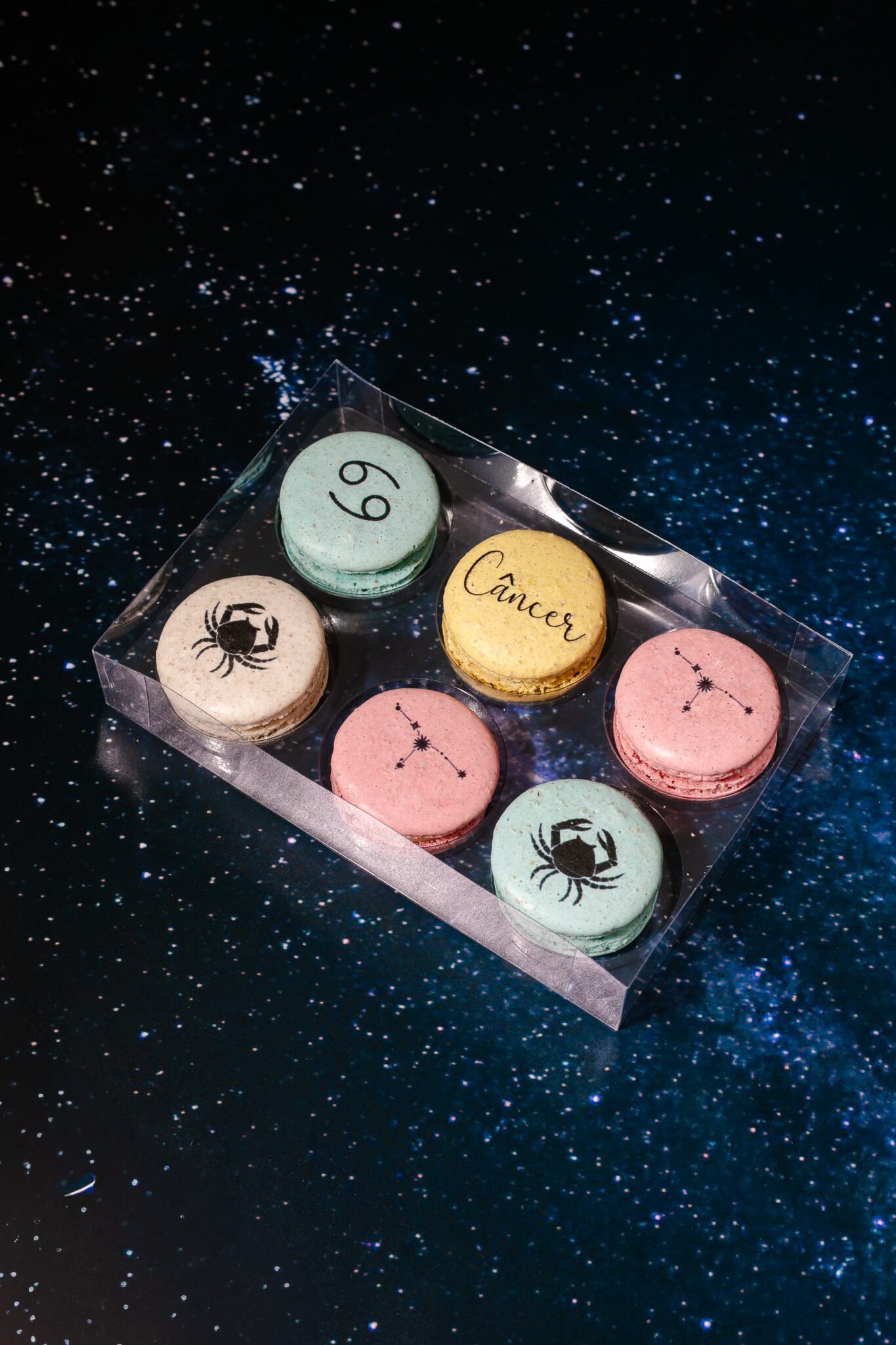 Caixa com 6 macarons - Signos - May Macarons