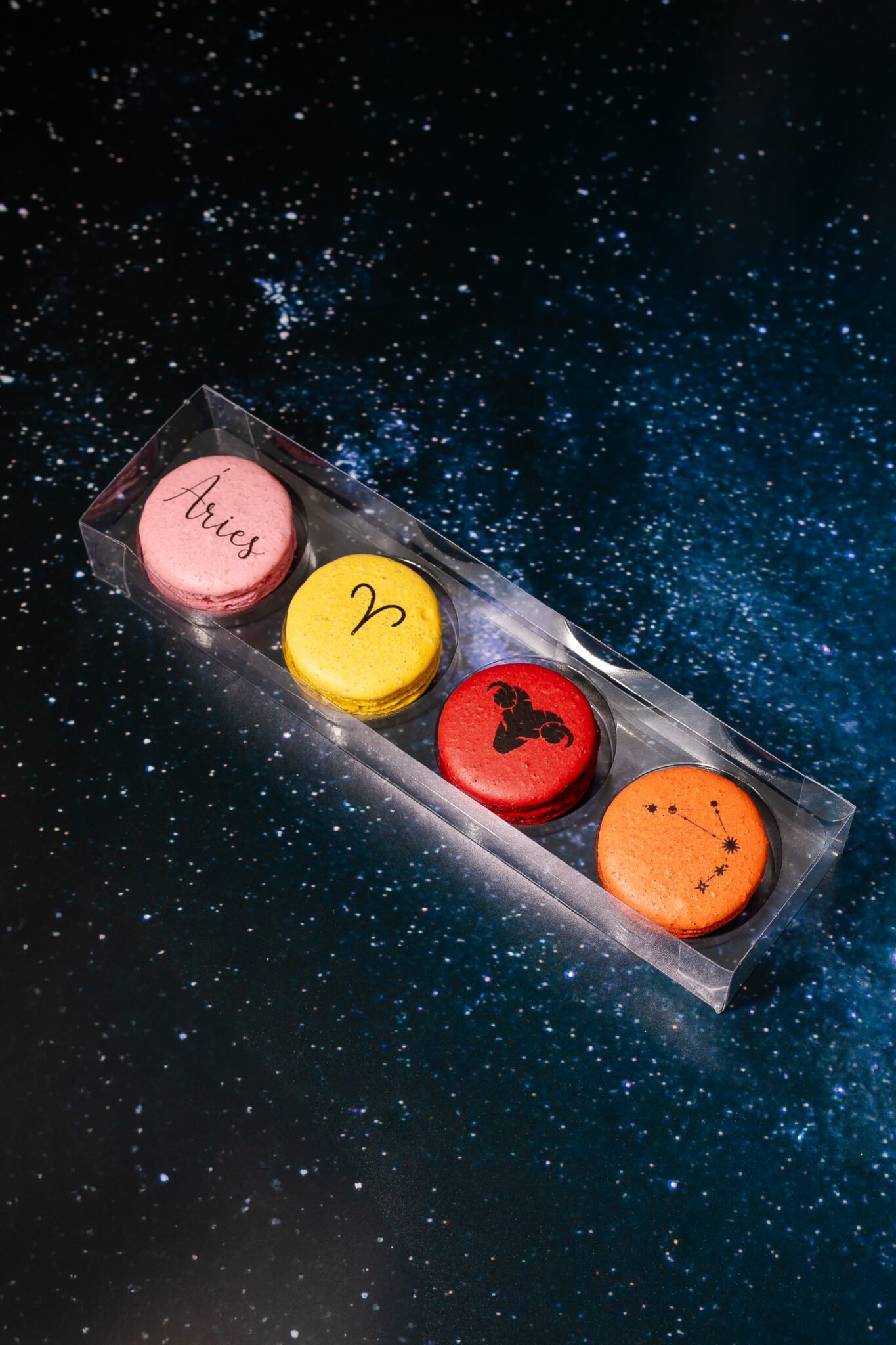 Caixa com 4 macarons - Signos - May Macarons